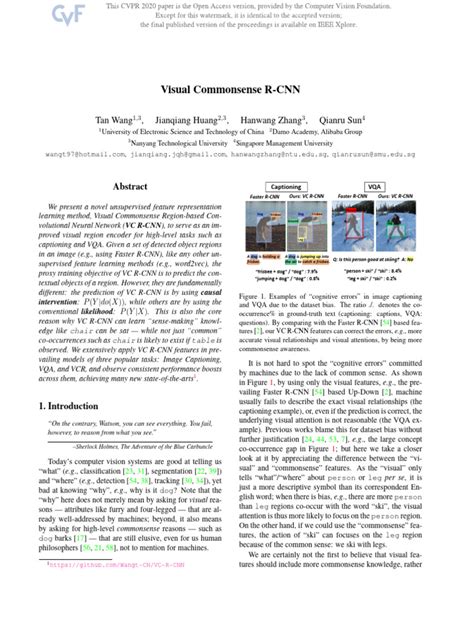 wang visual commonsense r cnn cvpr 2020 paper pdf causality