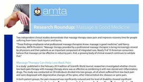 National Massage Therapy Awareness Week