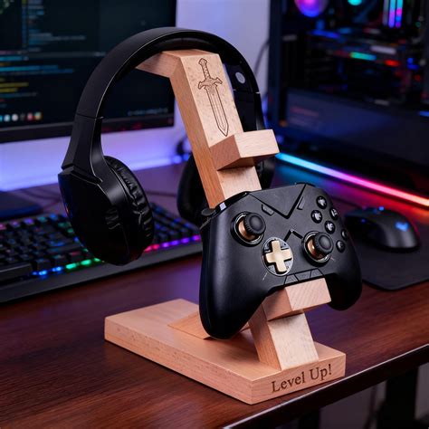 Personalized Wooden Controller Holder Christmas Ts For Him Etsy
