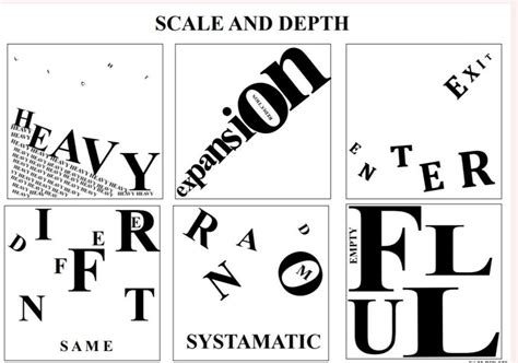 Scale And Depth Typography Art Design Logo Design Typography