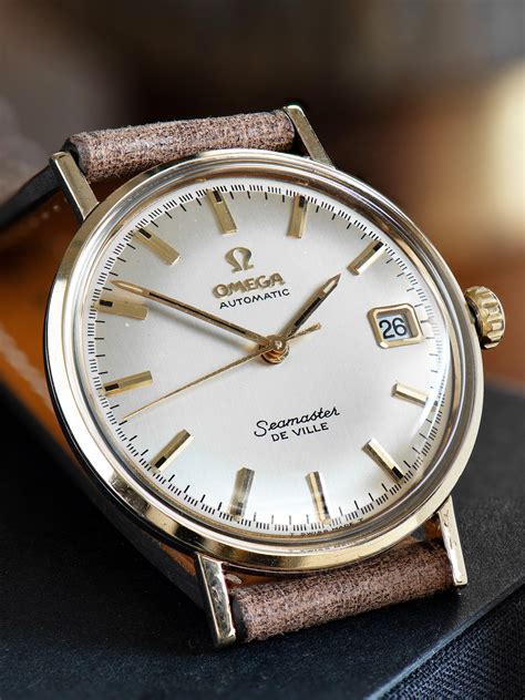 1968 Omega Seamaster De Ville Automatic Gold Cap Ref Km 6068 Silv