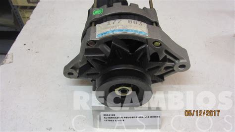 8504129 Alternador Peugeot 504 J 5 Diesel 177003 C4178 Nuevo