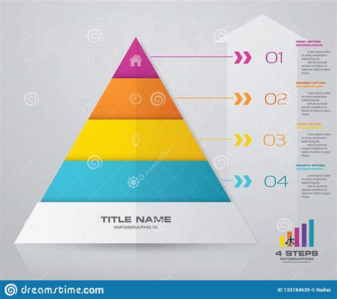 5 Steps Pyramid With Free Space For Text On Each Level Infographics Presentations Or