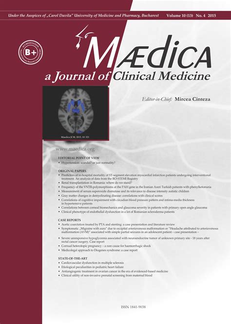 Cardiovascular Dysfunction In Multiple Sclerosis MÆdica A Journal Of Clinical Medicine