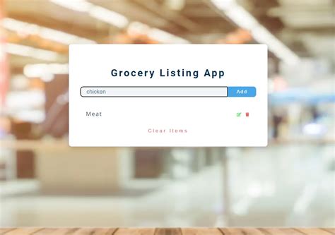 Grocery Listing App In Vanillajs With Source Code Sourcecodester