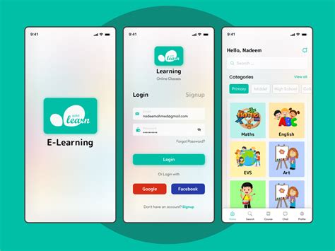 E Learning App By Nadeem Ahmad On Dribbble