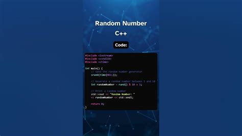 Random Number Generator In C Coding Cplusplus Tutorial Developer Programming Random