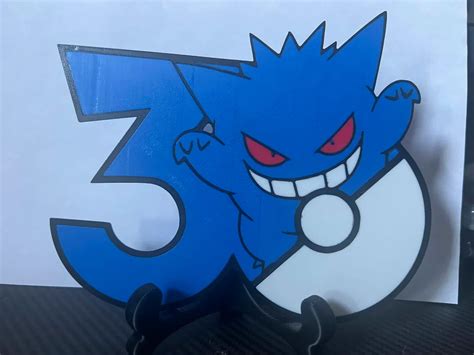 Pokémon 30th Anniversary Gengar Display Free 3d Print Model Makerworld