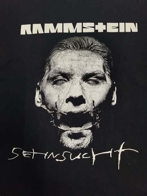 Band Tees Vintage Rammstein Sehnsucht Album Promo Band Tee Grailed