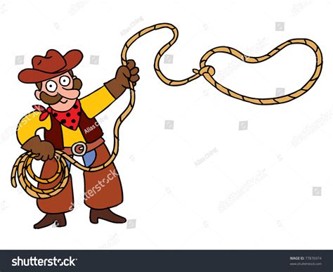 Cowboy Lasso Image Vectorielle De Stock Libre De Droits 77876974