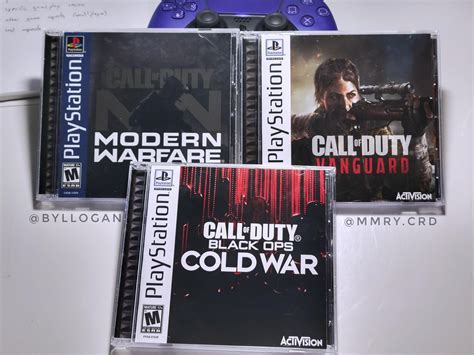 I Made Up Some Ps1 Inspired Cases For The Last Few [cod] Games What Do You Guys Think R