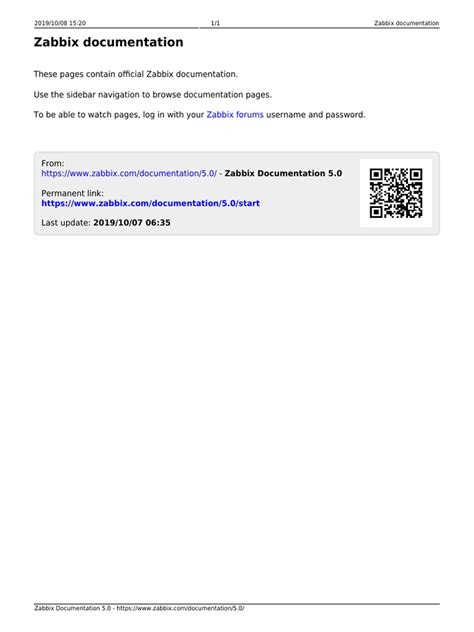 Zabbix Documentation Pdf