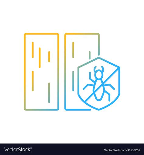 Protection From Termite Gradient Linear Icon Vector Image