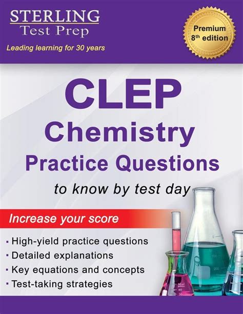 Clep Chemistry Practice Questions Ebook Sterling Test Prep