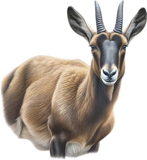 Premium Psd Chamois Closeup Coloredpencil Sketch Of Chamois Rupicapra Rupicapra