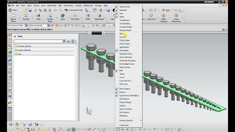 Create A Button To Launch The Add On Siemens Nx Classic Ui Youtube