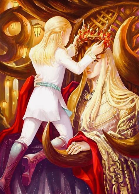 Thranduil And Little Legolas Fan Art Thranduil Legolas Legolas And