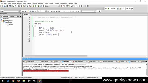13 Arithmetic Operators Subtraction And Multiplication In C Programming Hindi Youtube