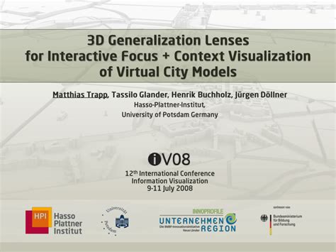 Pdf 3d Generalization Lenses For Interactive Focus Context Visualization Of Virtual City Models