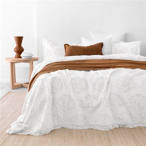 Bambury Hydra Coverlet Set White
