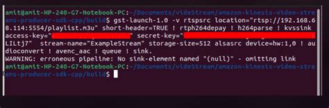 Rtsp Stream Not Able To Add Audio On Aws Kinesis Video Streams · Issue