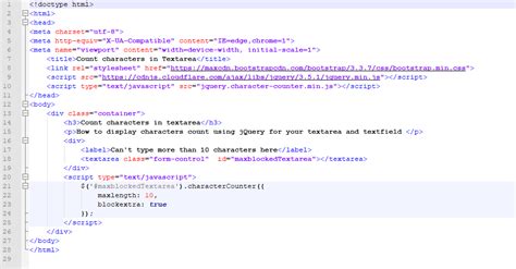How To Display Characters Count Using Jquery For Your Textarea And Textfield Lulu Biswal