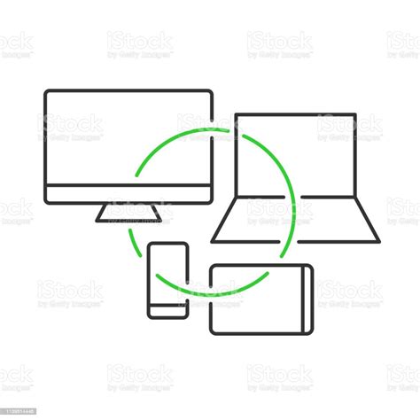 Cross Platform Devices Concept Illustration Crossplatform Development Symbol Stock Illustration