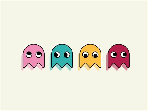 Pacman Ghosts By Bhabna Sheikh On Dribbble