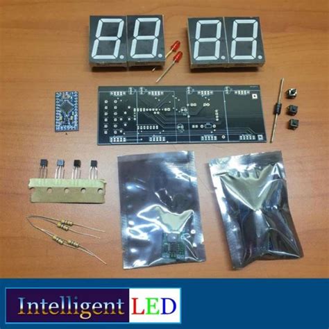 jual diy kit digital clock jam digital four digits 1 5 digital led red
