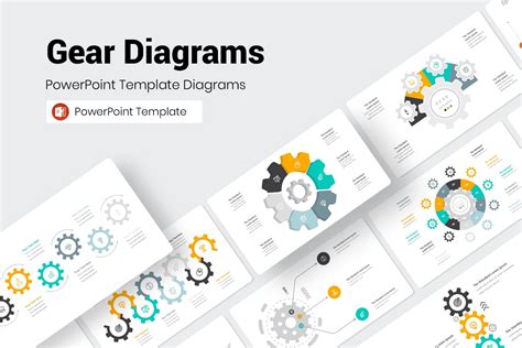 Gear Diagrams Powerpoint Presentation Template عالمكم