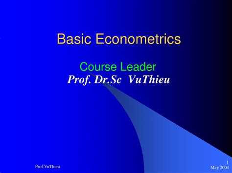 Ppt Basic Econometrics Powerpoint Presentation Free Download Id 3324958
