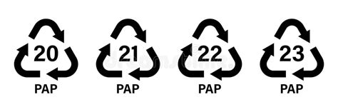 Recycle Code 20 Paper Stock Illustrations 22 Recycle Code 20 Paper