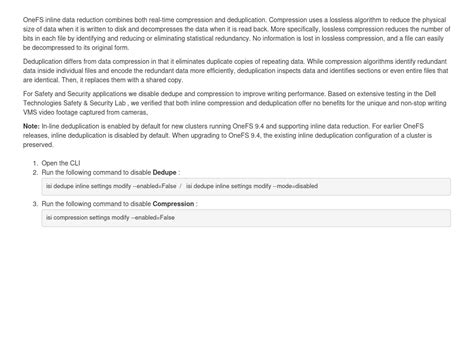 Dedupe And Compression Configuration Best Practices—dell Storage Solution With Genetec