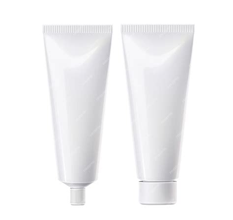 Premium Vector Realistic Toothpaste Tube White Cosmetics Plastic