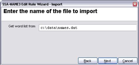 Importing A File Of Names To Check For Rules