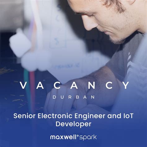 Maxwellspark On Linkedin 🚀 Join Us As A Senior Engineer And Iot