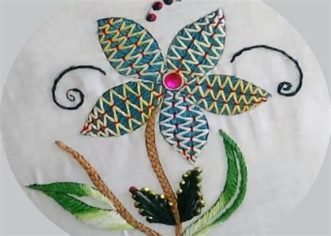 Hand Embroidery Scroll Stitch Tutorial