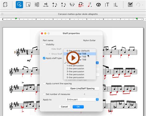 Convert Notation To Tab And Tab To Notation Smartscore 64 Guitar Ne Online Help