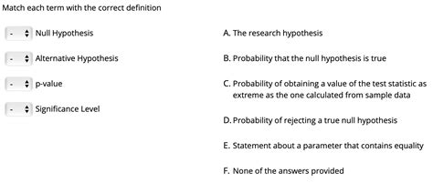 Solved Match Each Term With The Correct Definition Null Chegg Com
