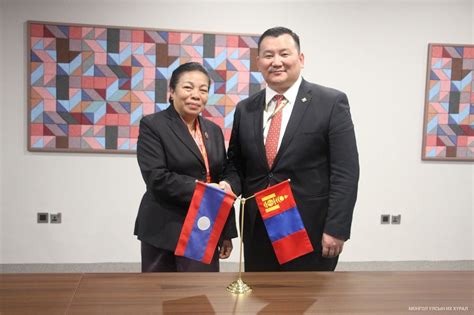 УИХ ын дэд дарга Л Мөнхбаатар Лаос Улсын Үндэсний Ассамблейн дэд дарга