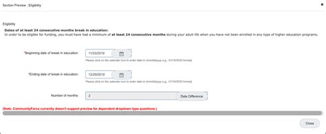 Creating Questions Question Type Date Difference CommunityForce