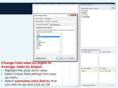 PPT Pivot Tables PowerPoint Presentation Free Download ID
