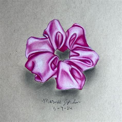 Pink Scrunchie Drawing