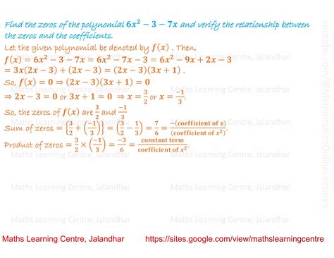 class 10 chapter 2 polynomals division algorithm for polynomials