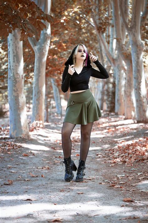 Festival Skirt Boho Mini Skirt Skater Skirt Hippie Green Skirt