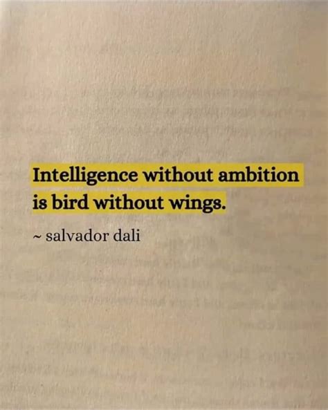 Intelligence Without Ambition Is Bird Without Wings ~ Salvador Dali Americas Best Pics And