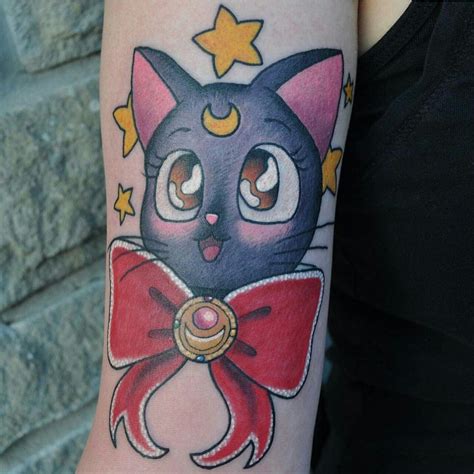 — Sailor Moon Luna Tattoo Done By Kadee Spangler At