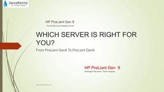 Hp Proliant Servers Pptx