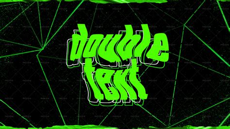 double text effect graphics motion array