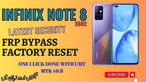 Infinix Note X Frp Bypass Unlock Infinix Frp Bypass Youtube